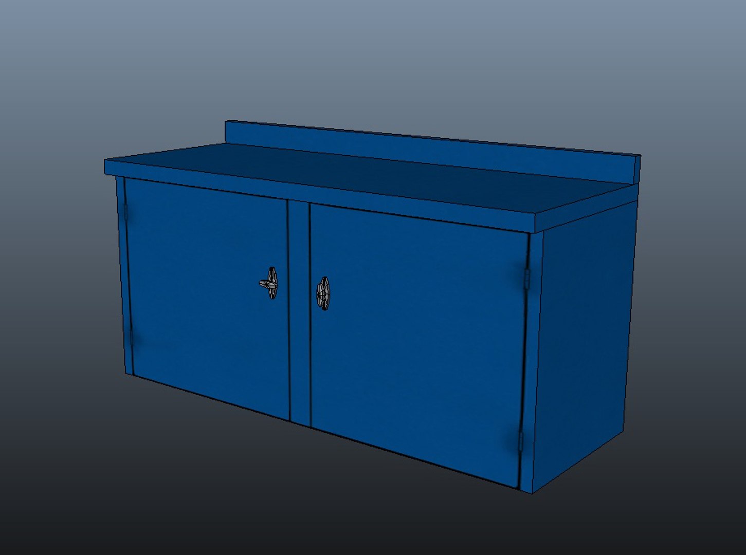Metal Workbench Fbx