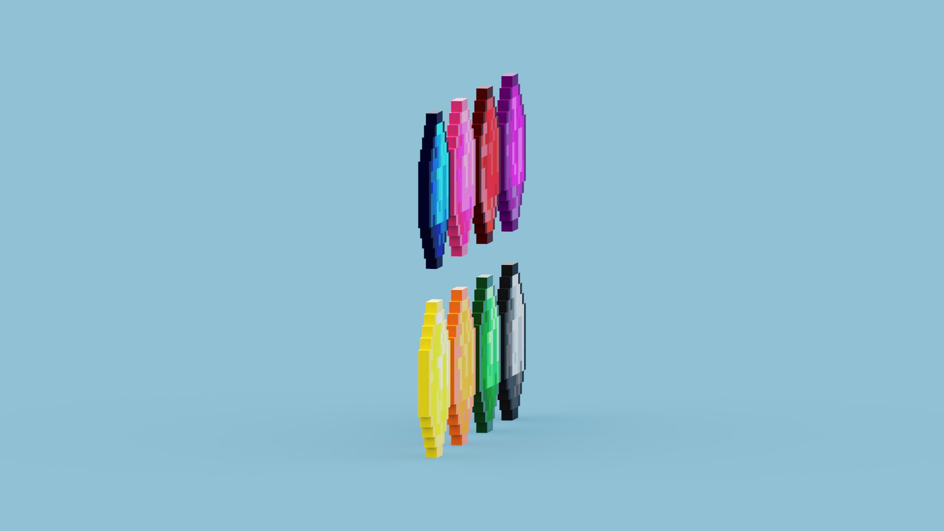 Minecraft Diamond Pack 3D - TurboSquid 1988302