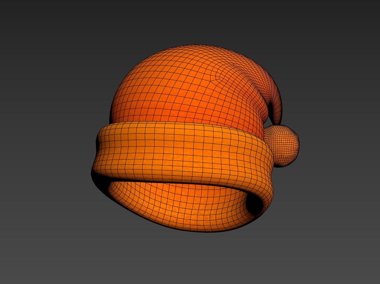 Hat056 Orange Nightcap 3D Model - TurboSquid 2337678