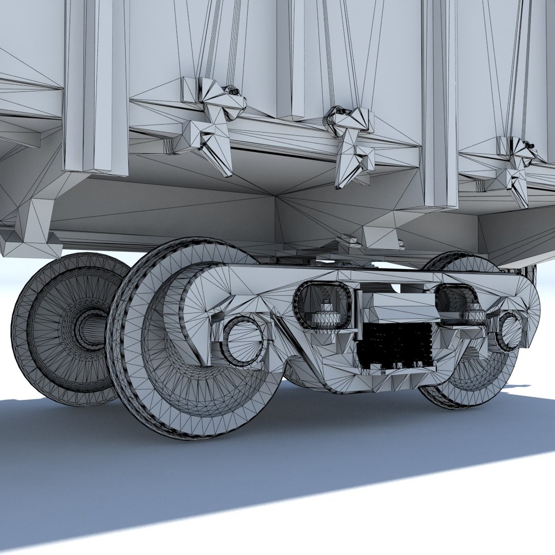 Railway Wagon 3d Model
