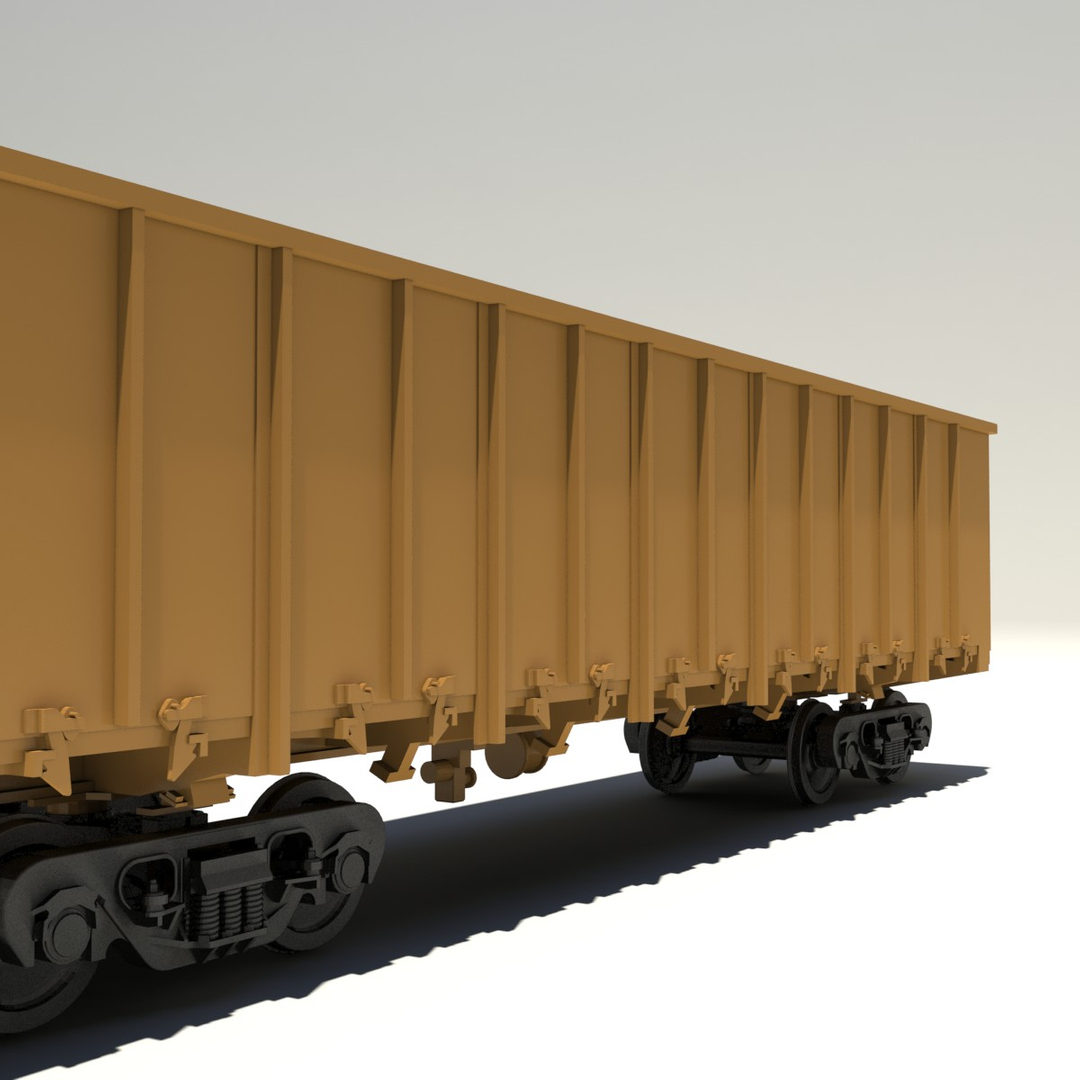 Railway Wagon 3d Model