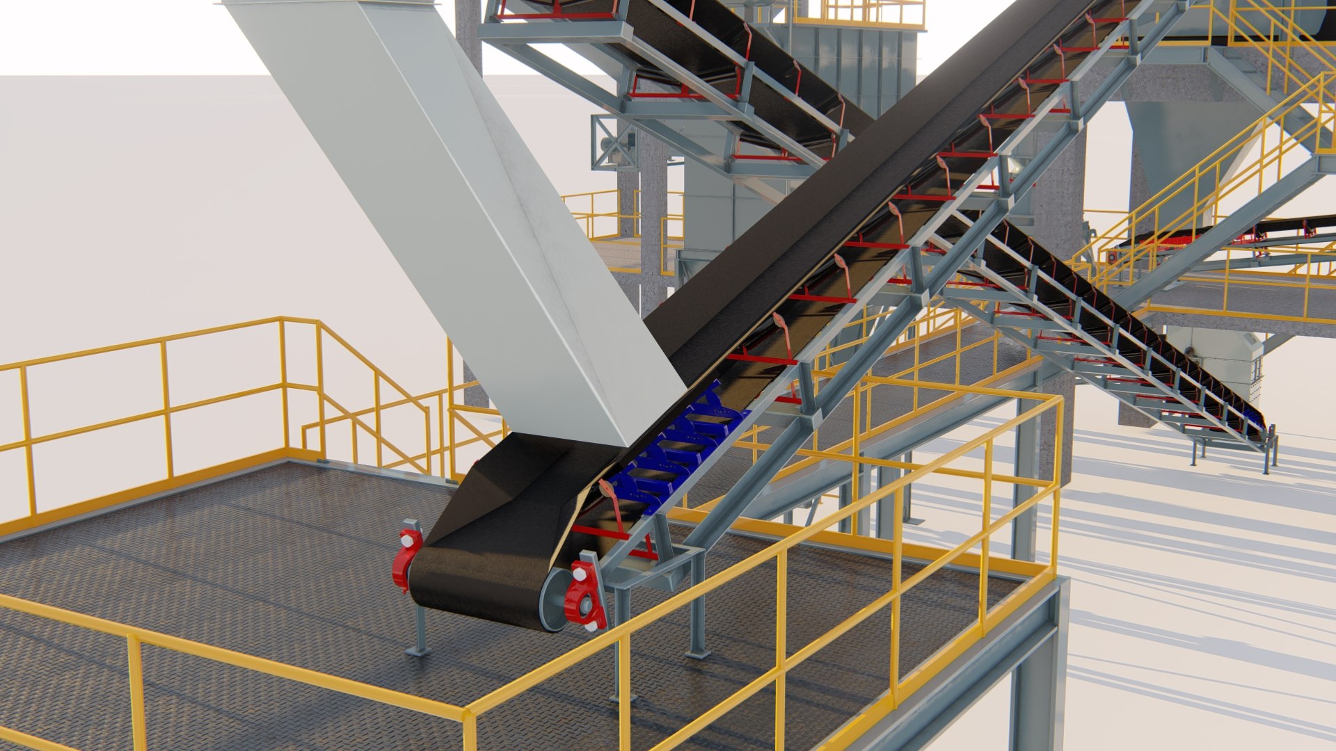 Gold mining crushing section 3D model - TurboSquid 2171141