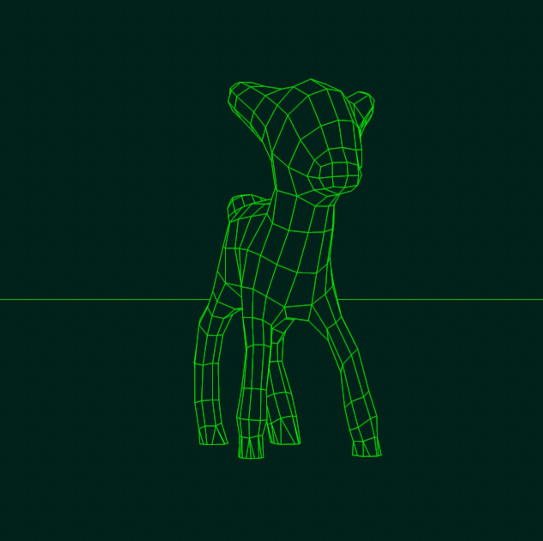 3d Deer Normalmap