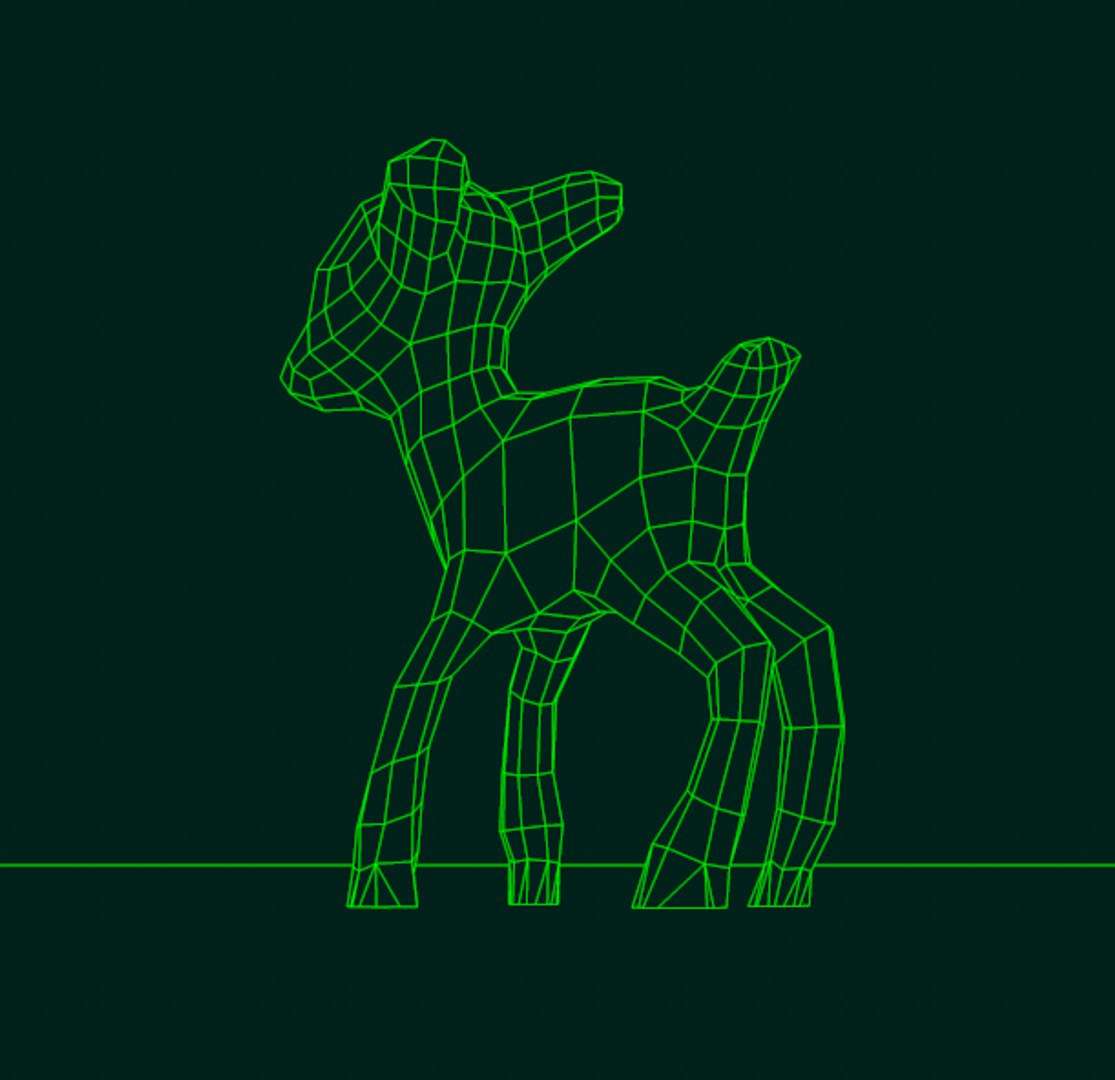 3d Deer Normalmap