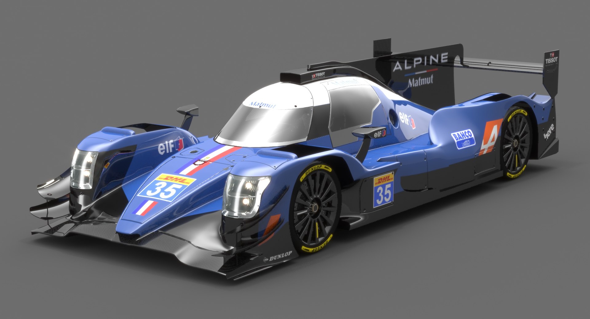 Signatech Alpine Matmut Lmp2 3D Model - TurboSquid 1197832
