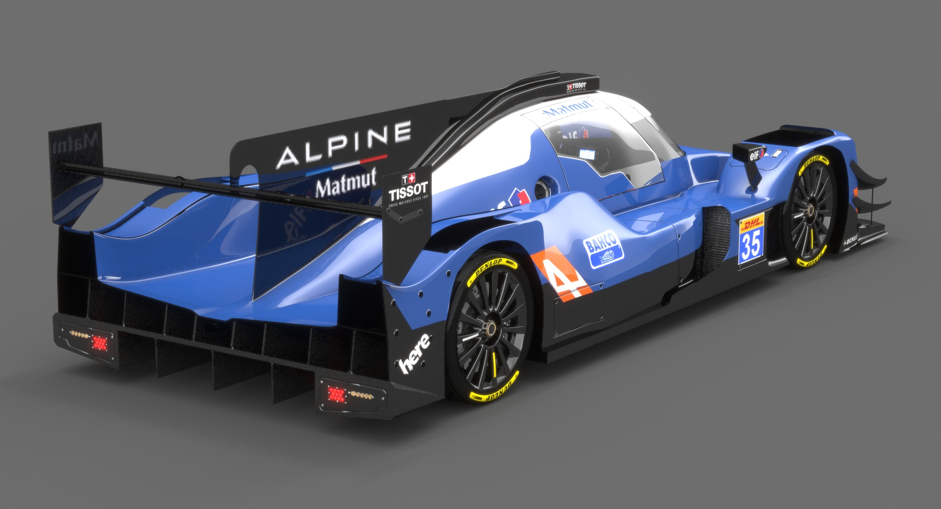 Signatech alpine matmut lmp2 3D model - TurboSquid 1197832