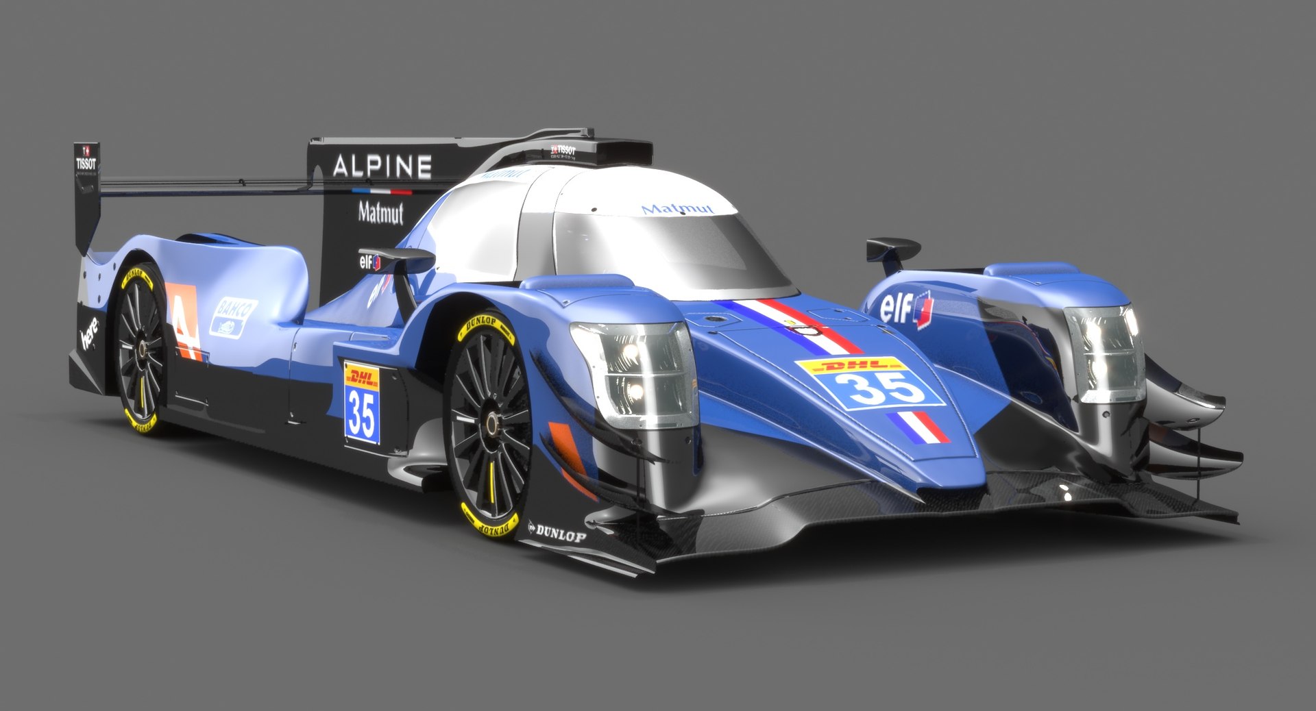 Signatech Alpine Matmut Lmp2 3D Model - TurboSquid 1197832