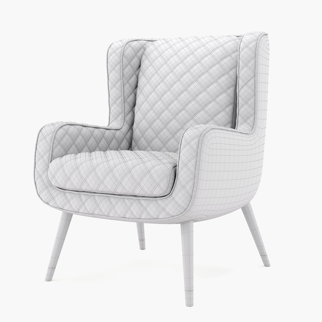 3D Model Baxter Dolly Armchair - TurboSquid 1912251