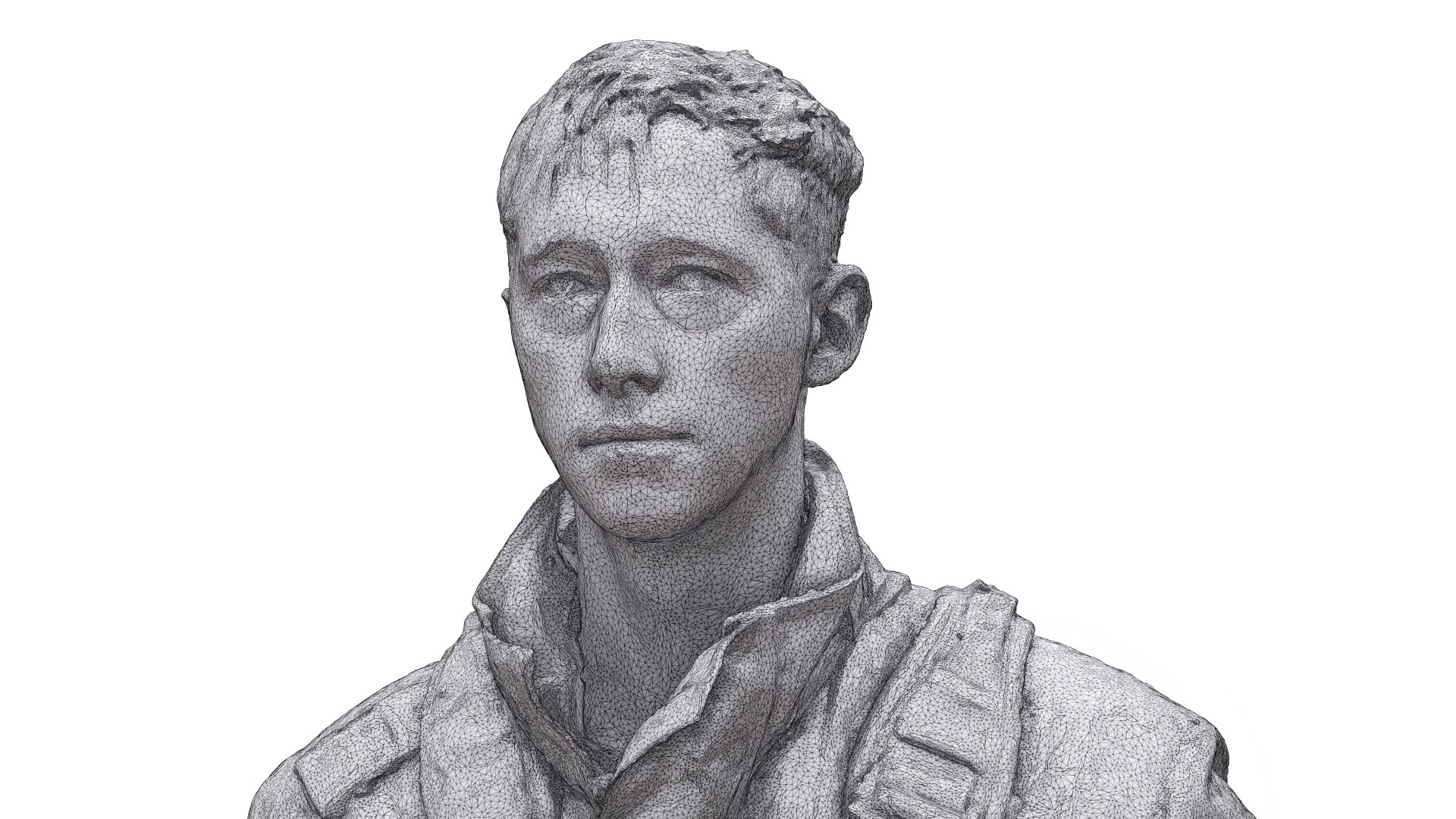 3D Model A Pose Raw Body Scan Sam Atkins Fireman Climbing Suit - TurboSquid 1910200