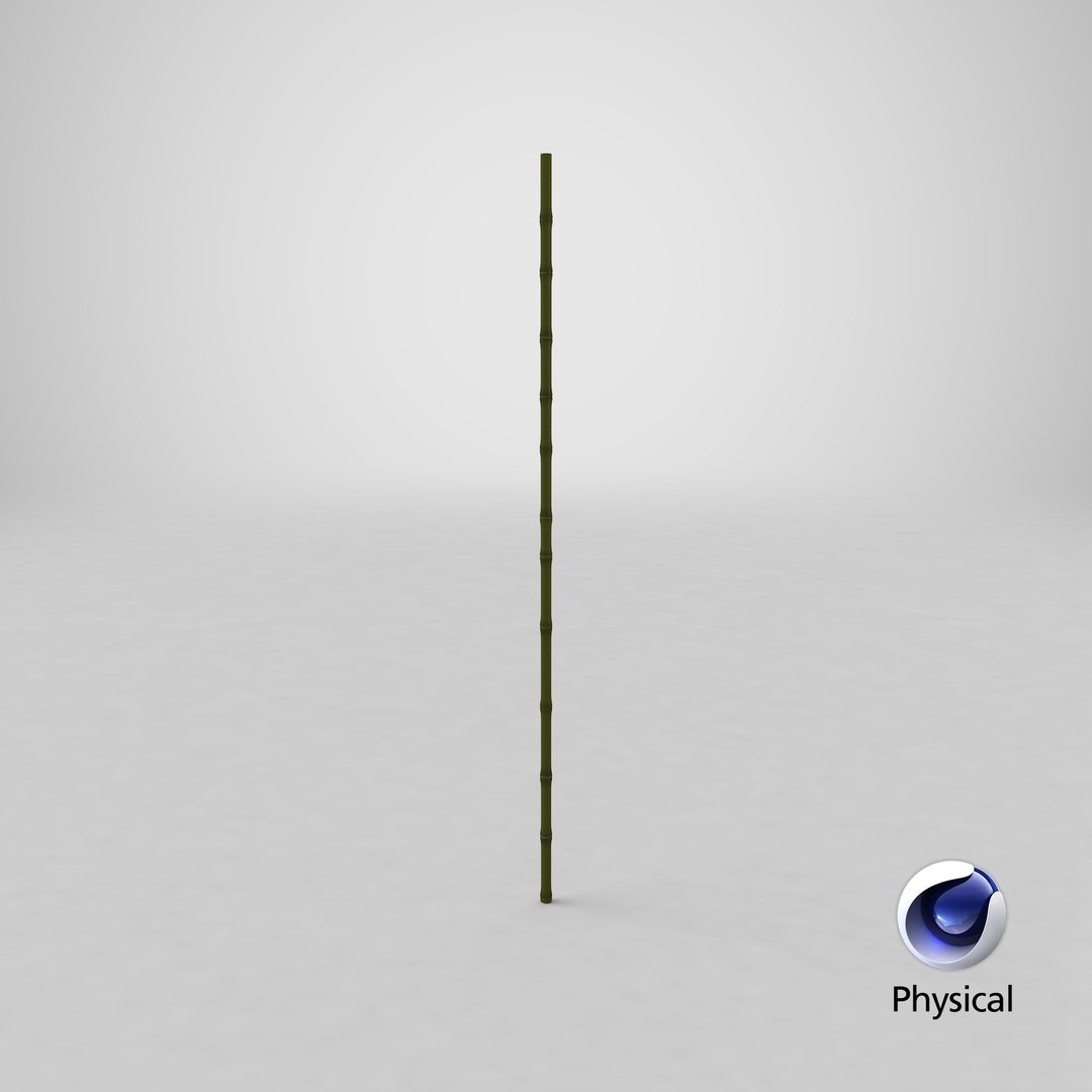 3D Model Bamboo Bo Staff - TurboSquid 1466256