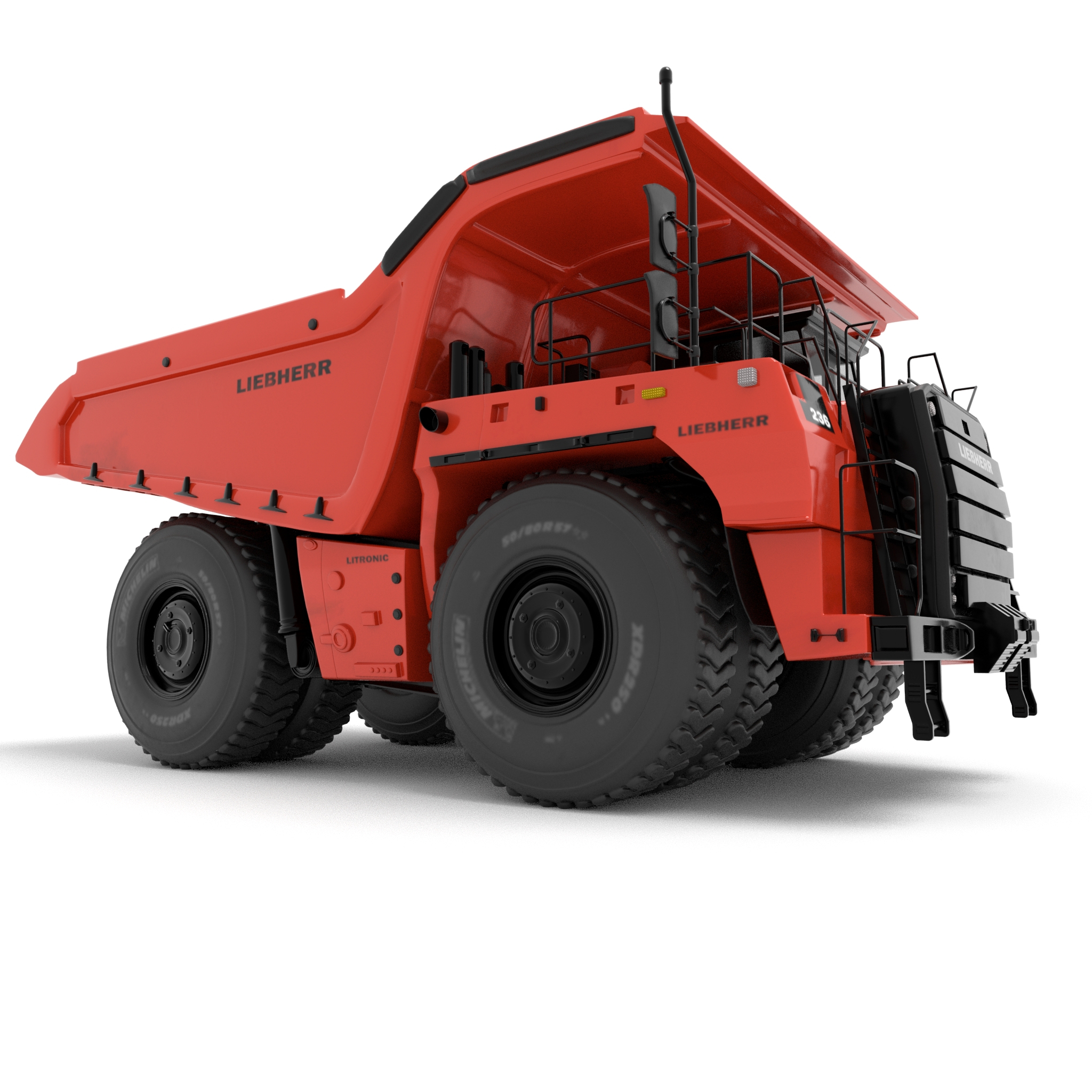 modelo 3d Red Mining Dump Truck PBR Model - TurboSquid 2030975