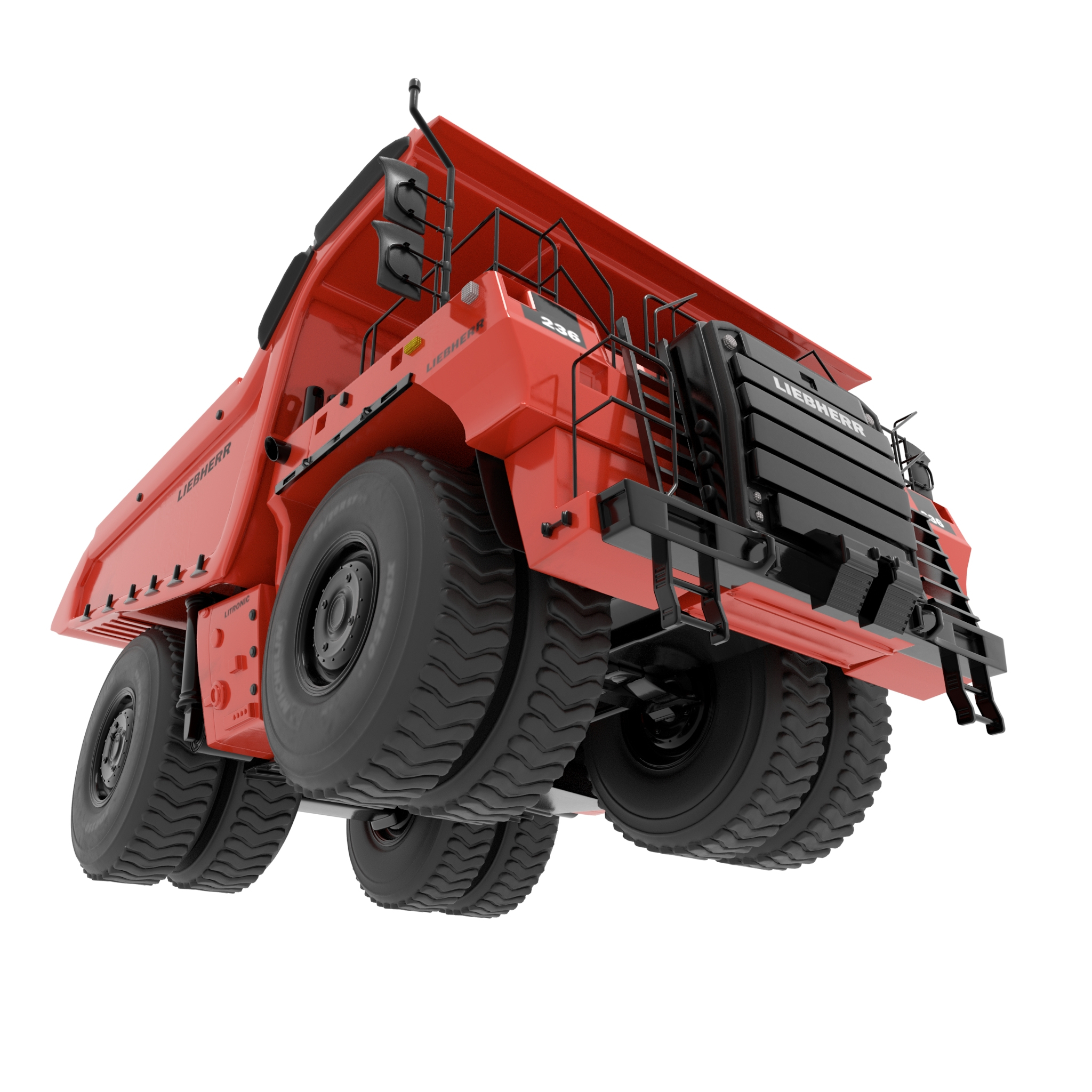 3D Red Mining Haul Truck PBR - TurboSquid 2030975