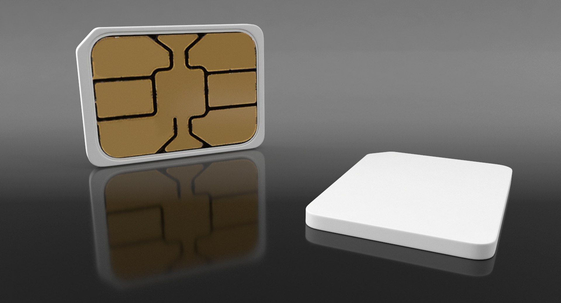 Sim Card Tray with Nano SIM Card Collection 3D model - TurboSquid 1949110