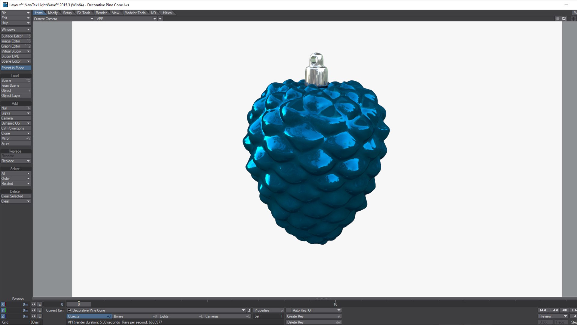 3D Decorative Pine Cone model - TurboSquid 2129358