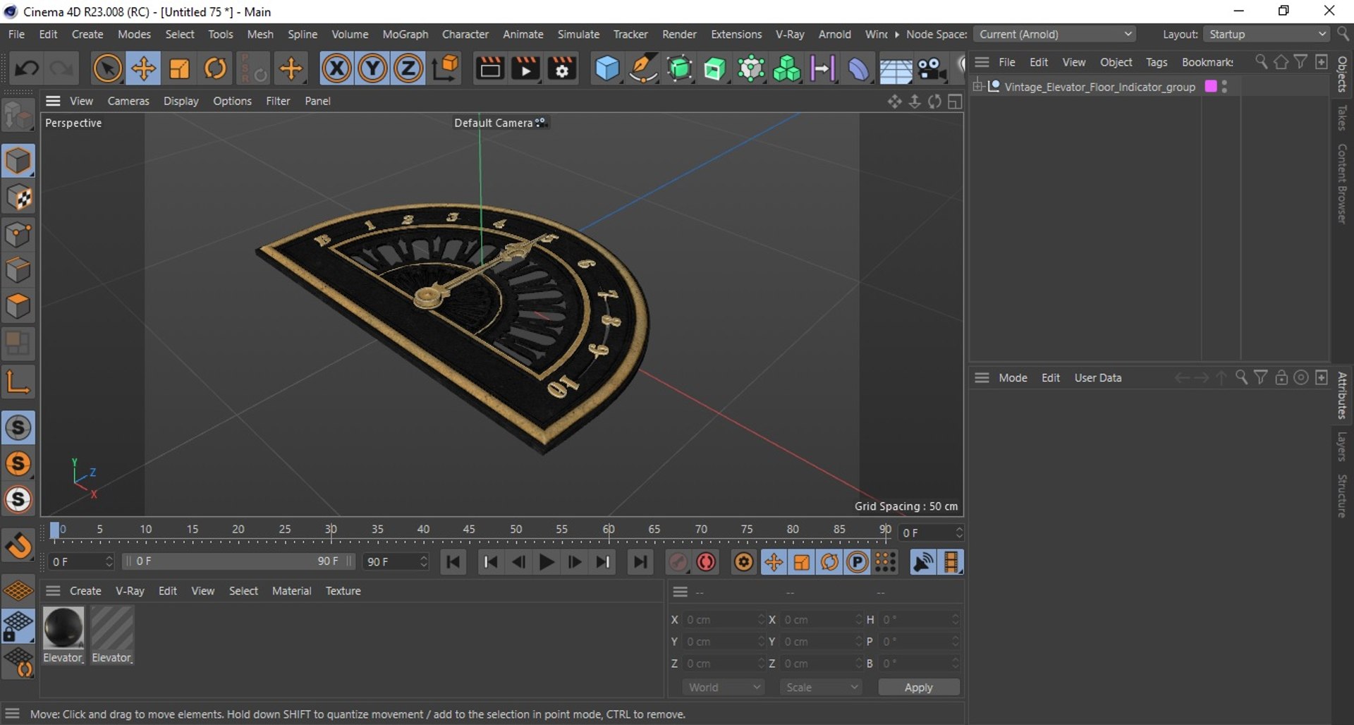 Vintage Elevator Floor Indicator 3D Model - TurboSquid 2280214