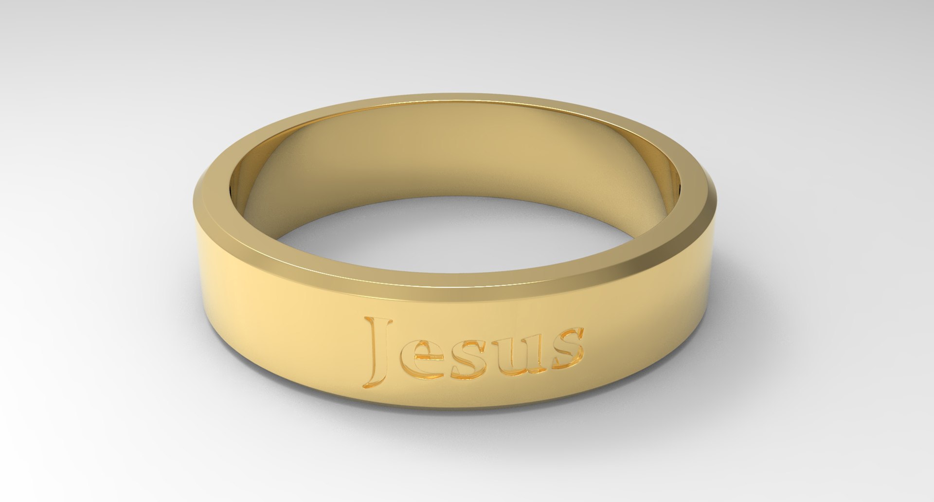 Jesus Ring Gold 3D Model - TurboSquid 1892936