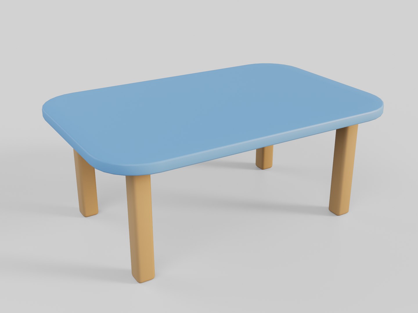 3D Cartoon Table And Chair 1 - TurboSquid 2111259