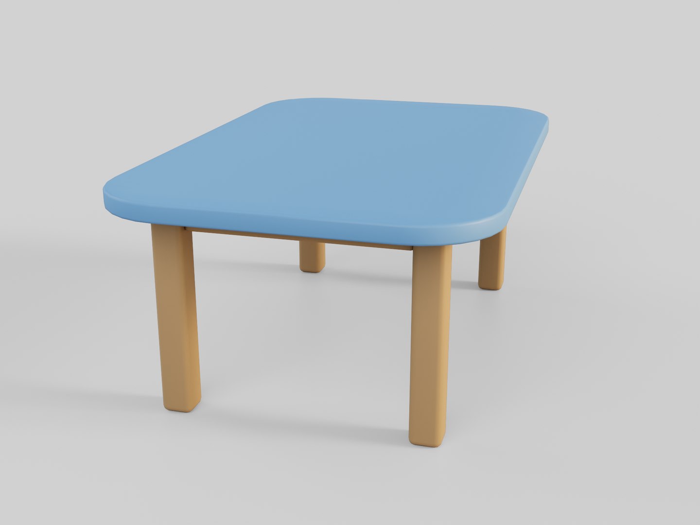 3D Cartoon Table And Chair 1 - TurboSquid 2111259