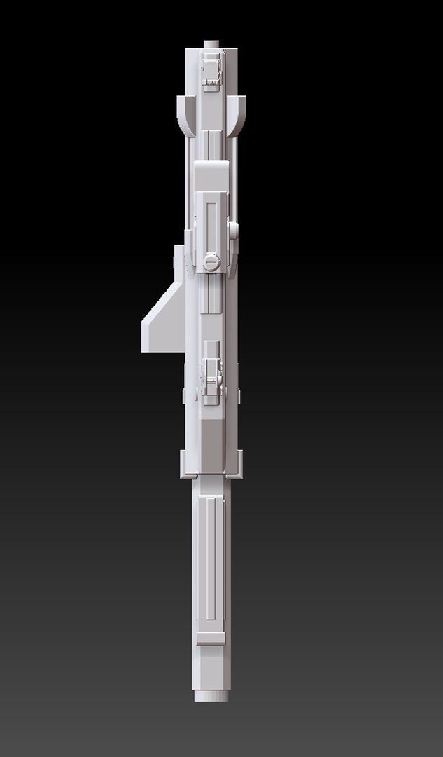 blender sub machine gun rifle