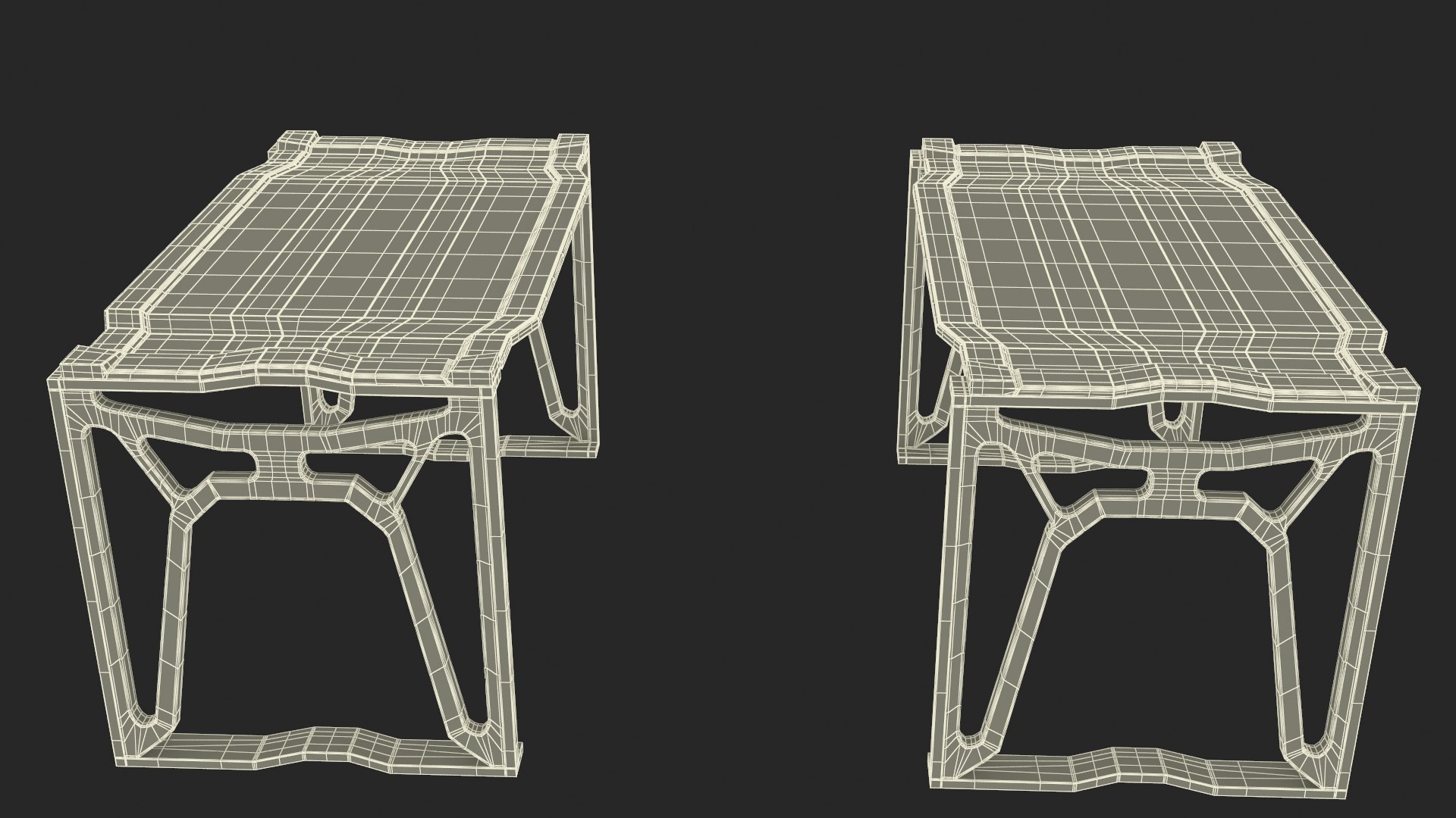 Futuristic Table Blue 3D model - TurboSquid 2123565
