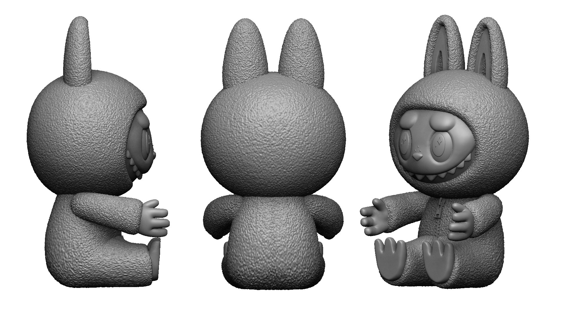 3D Model Labubu Doll The Monster - TurboSquid 2424700