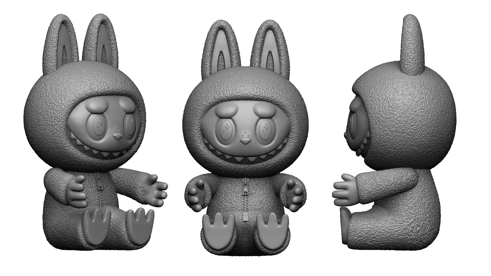 3D Model Labubu Doll The Monster - TurboSquid 2424700