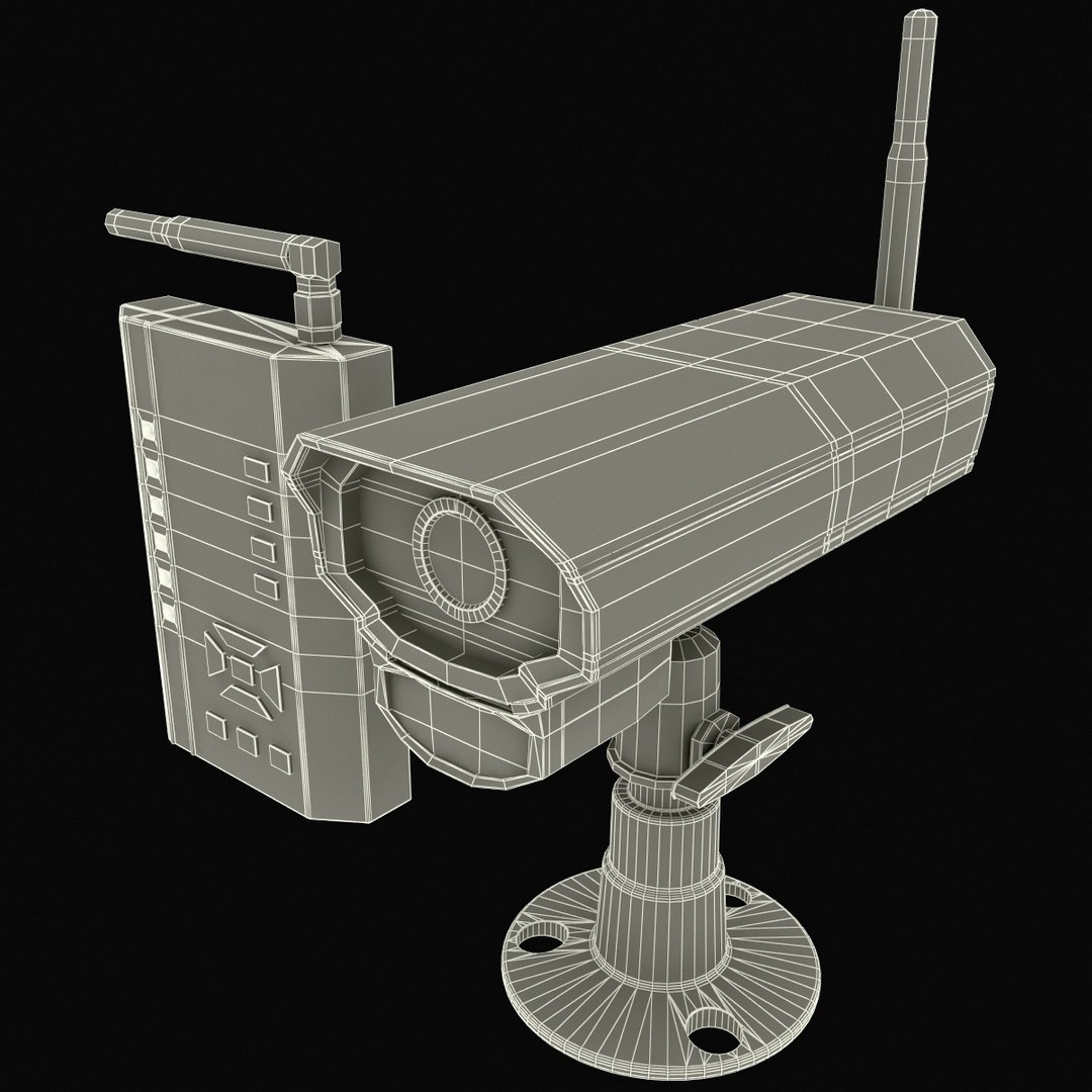Security Systems Wireless Camera 3d Max