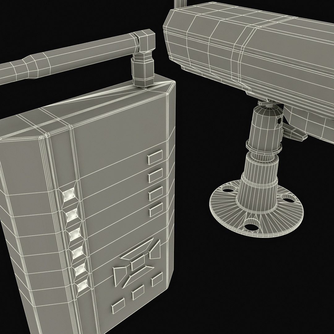 Security Systems Wireless Camera 3d Max