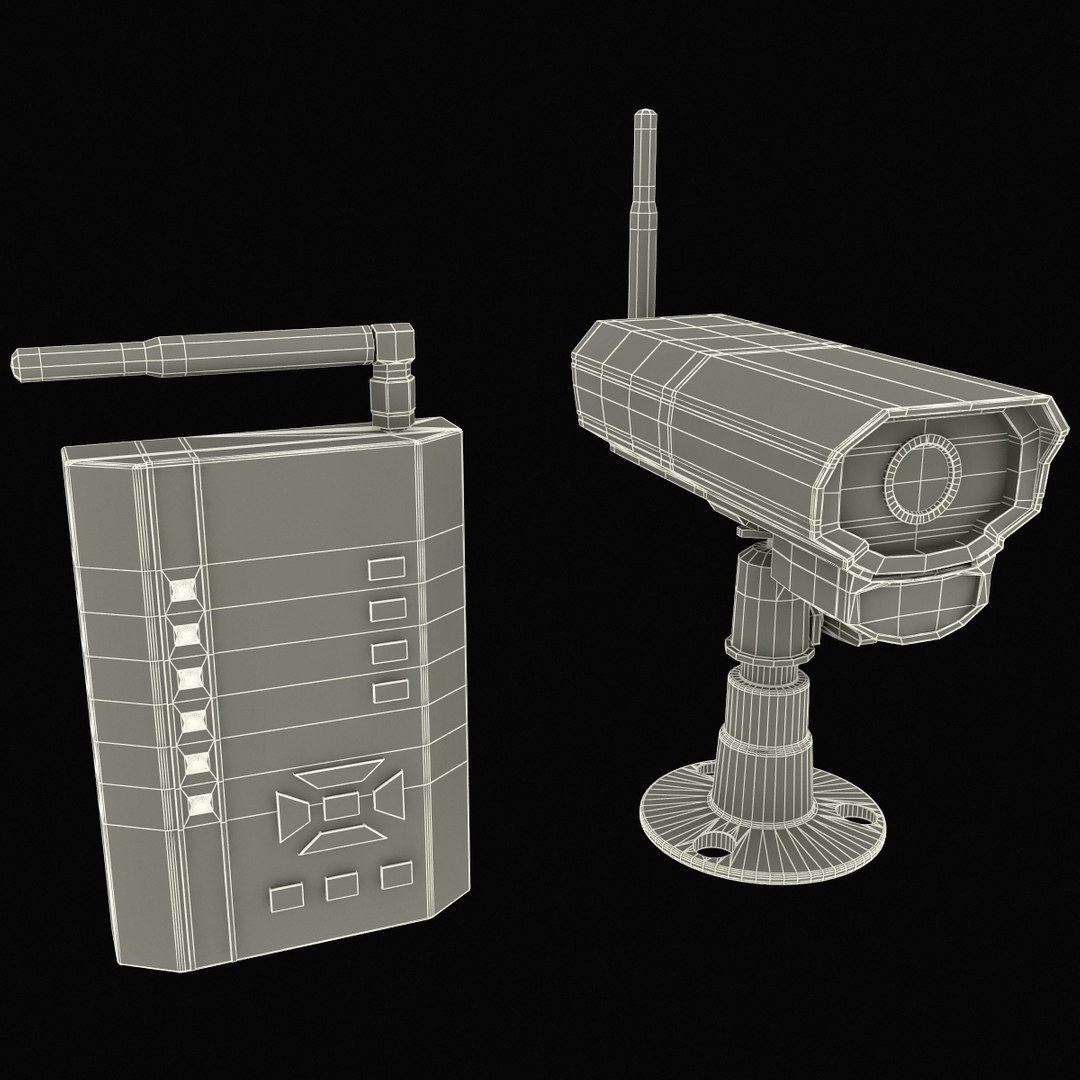 Security Systems Wireless Camera 3d Max