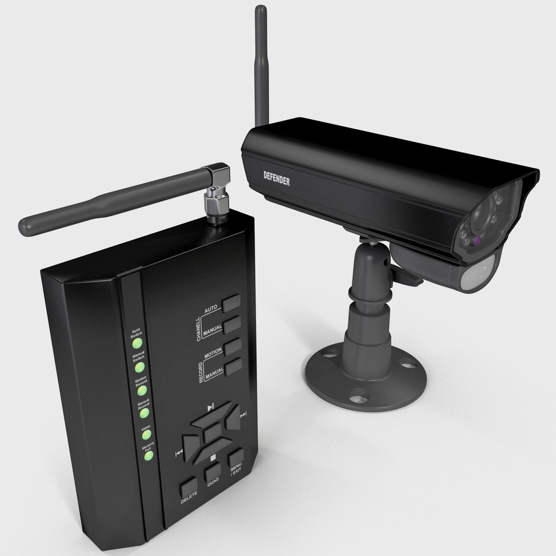 Security Systems Wireless Camera 3d Max