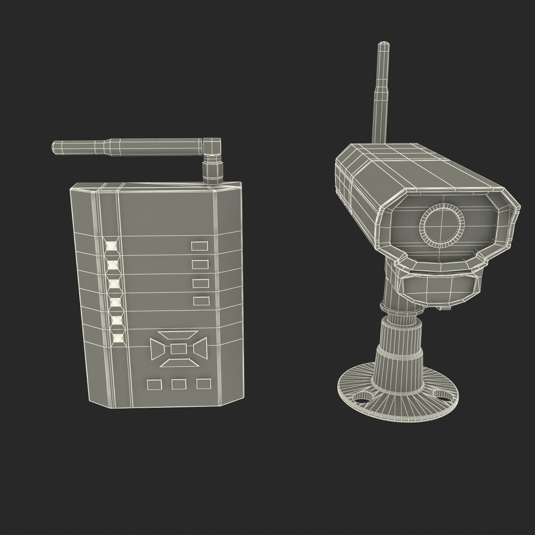 Security Systems Wireless Camera 3d Max