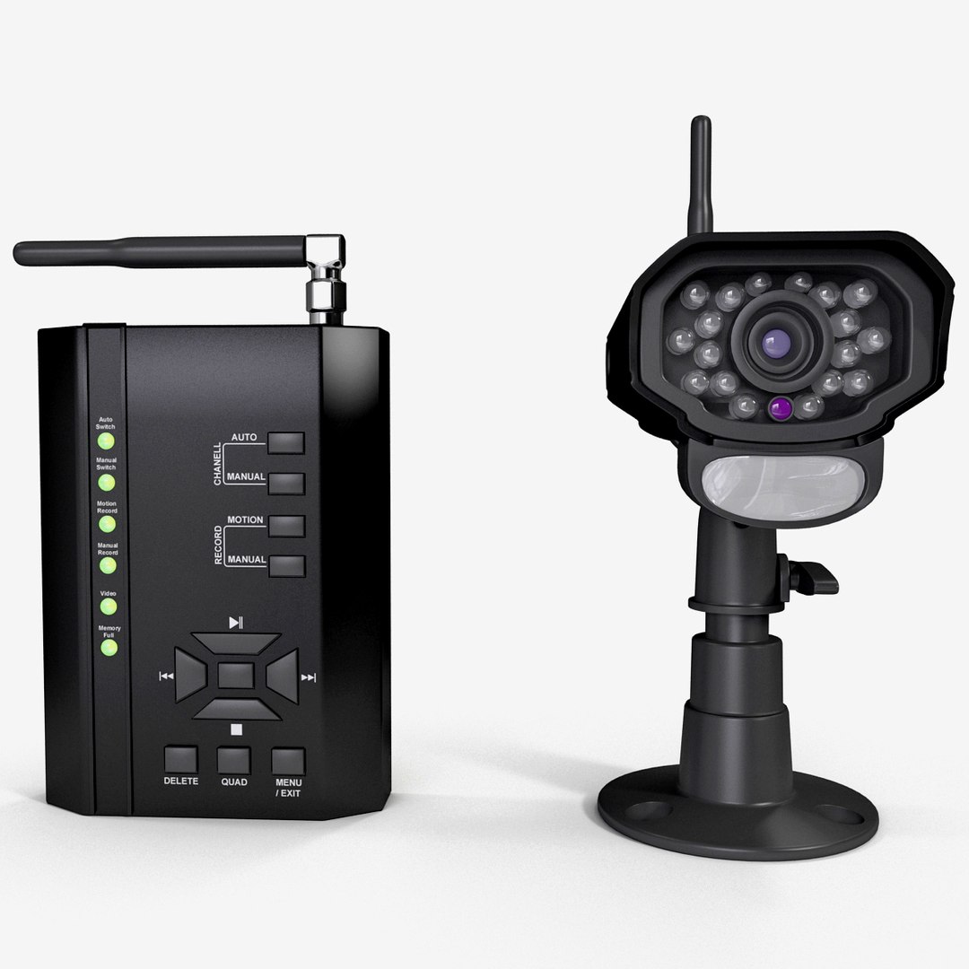Security Systems Wireless Camera 3d Max