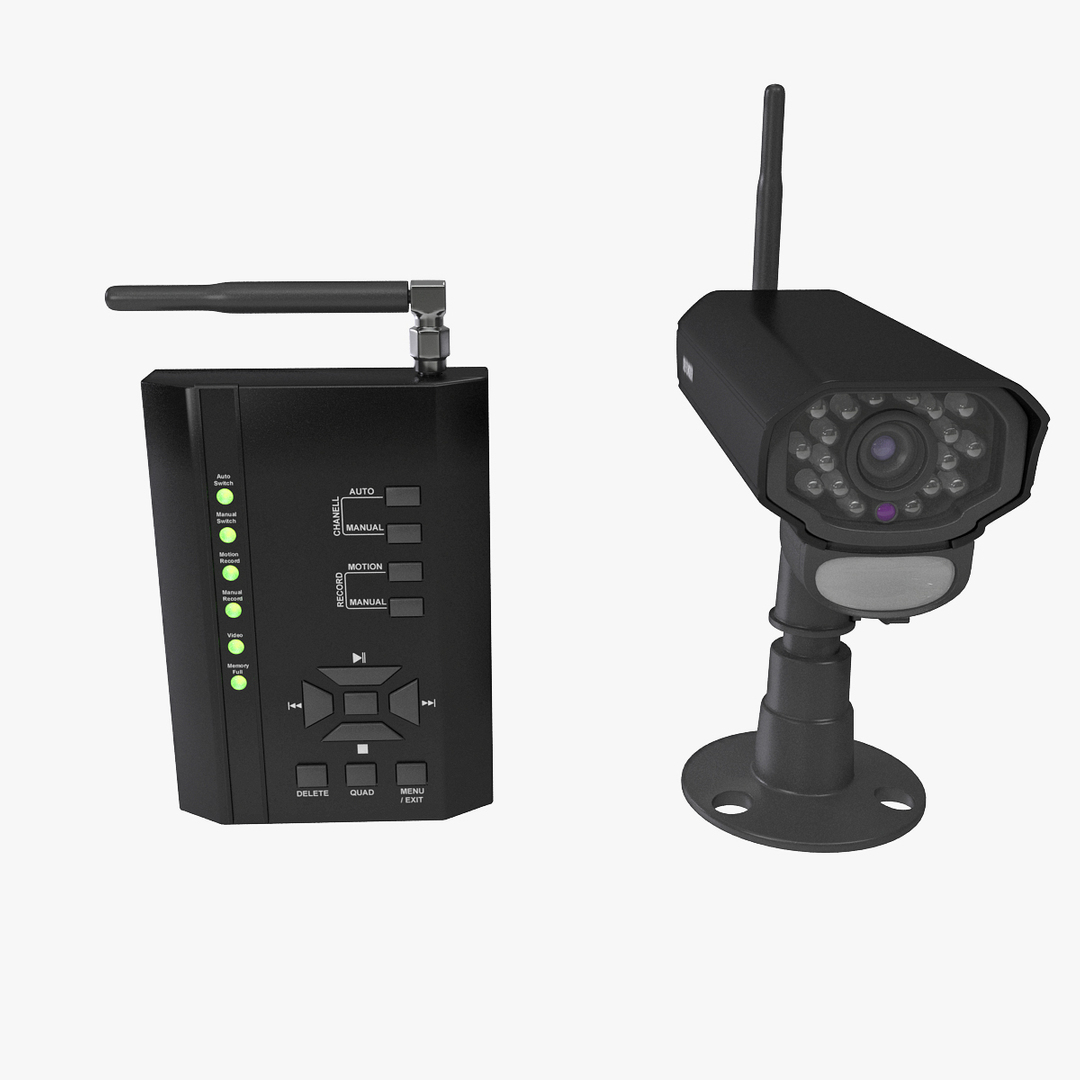 Security Systems Wireless Camera 3d Max