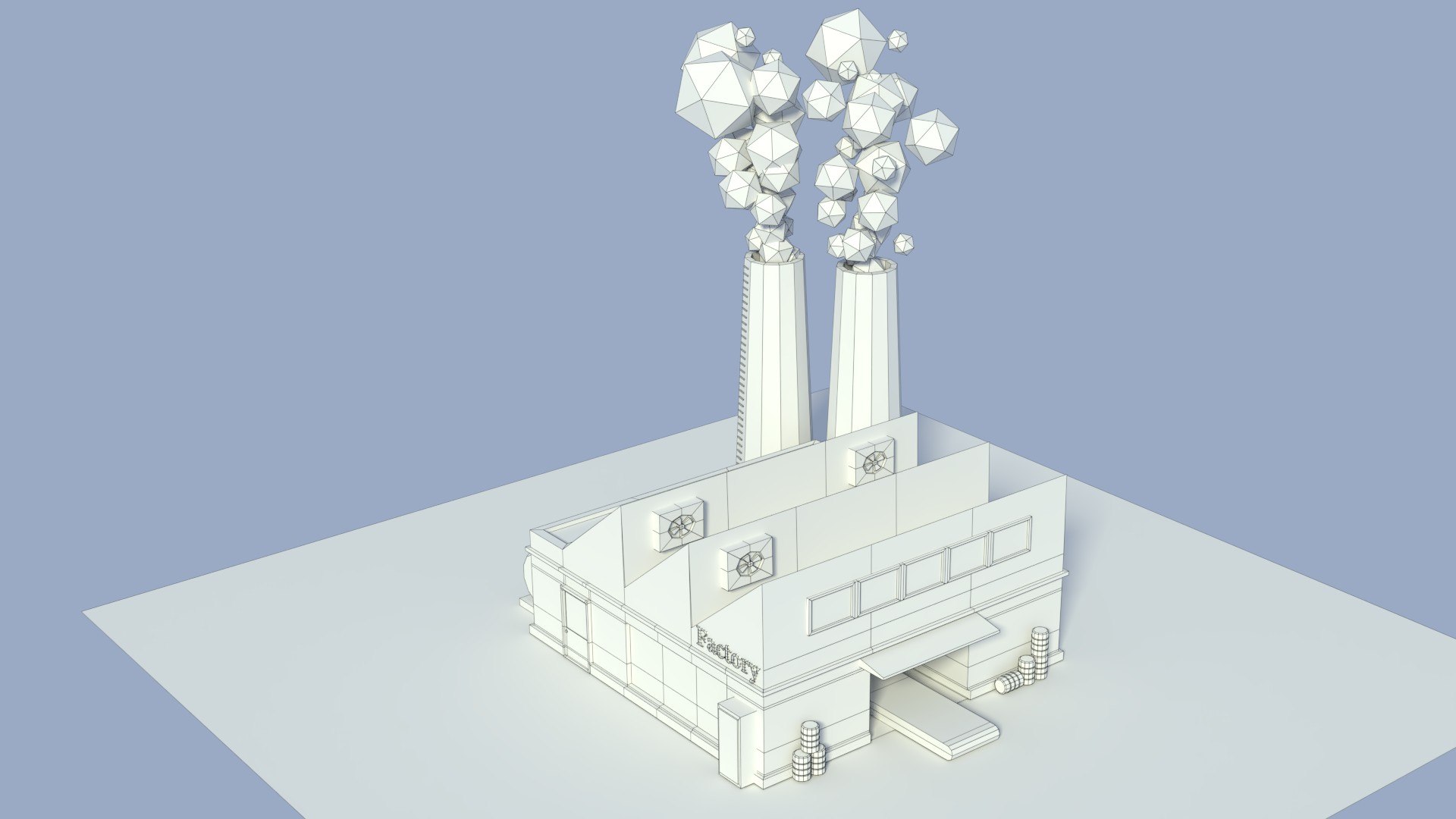 3D Model Cartoon Factory - TurboSquid 1155915