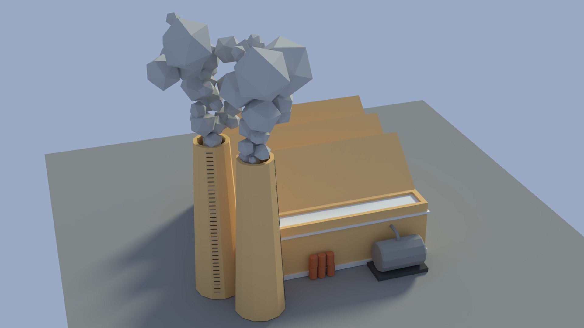 3D Model Cartoon Factory - TurboSquid 1155915