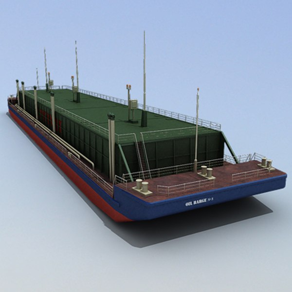 3d barge oil river transport