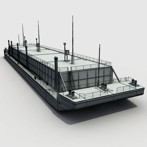 3d barge oil river transport