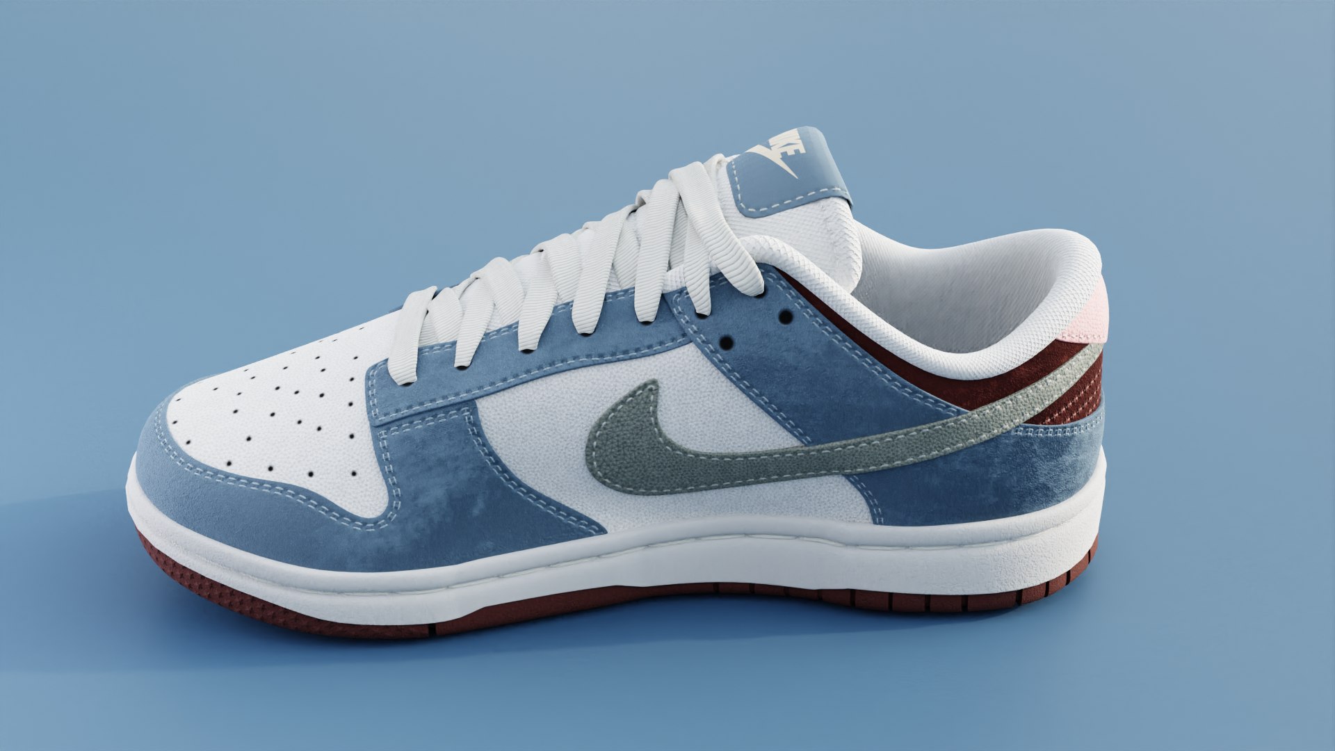 3D Nike Dunk Low Custom1 - TurboSquid 2120581