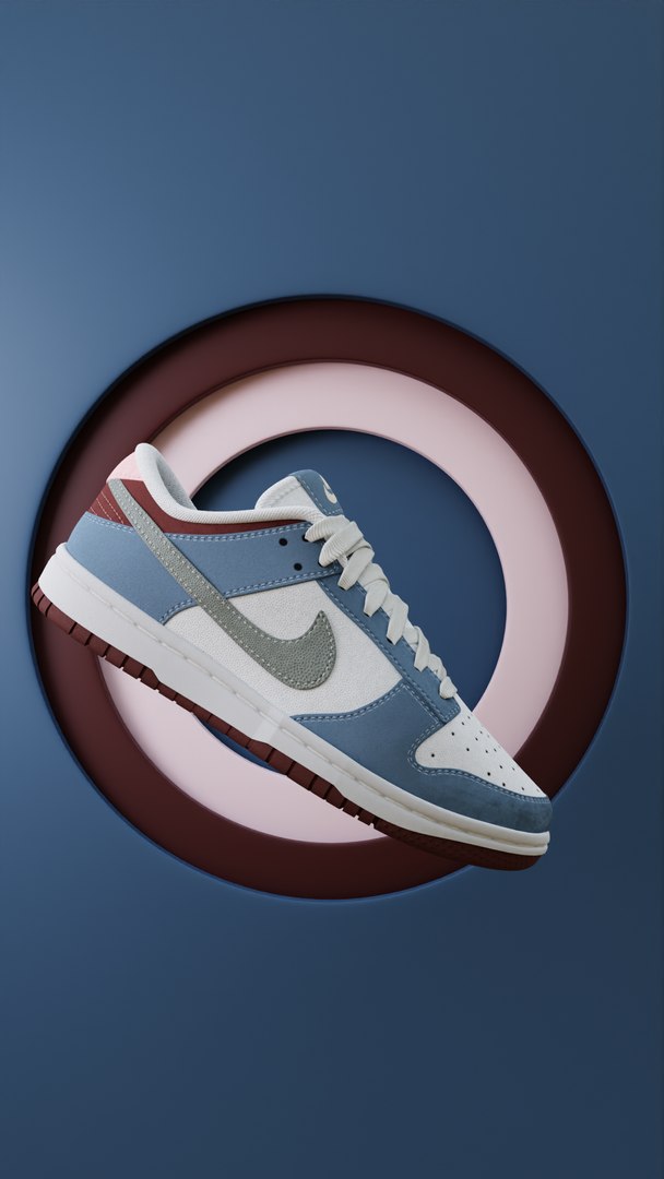 3D Nike Dunk Low Custom1 - TurboSquid 2120581