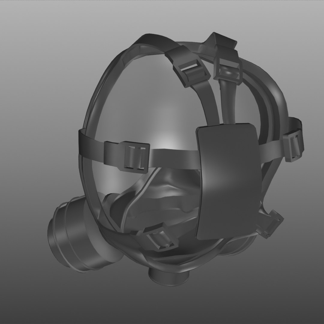 gas mask 3d model