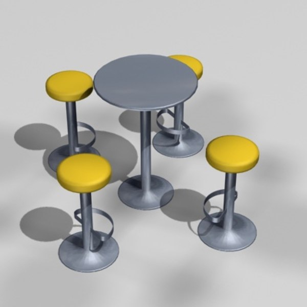 Free Cafe Table 3D Models for Download | TurboSquid