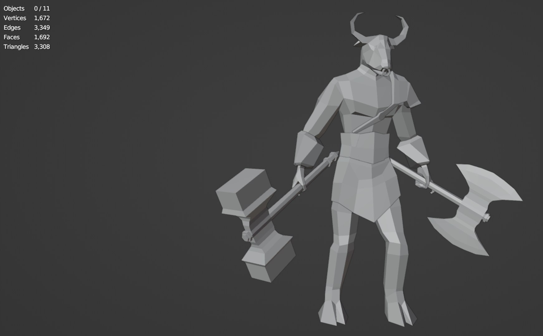 Minotaur Beast Greek Mythology Gameready Rigged 3D Model - TurboSquid ...