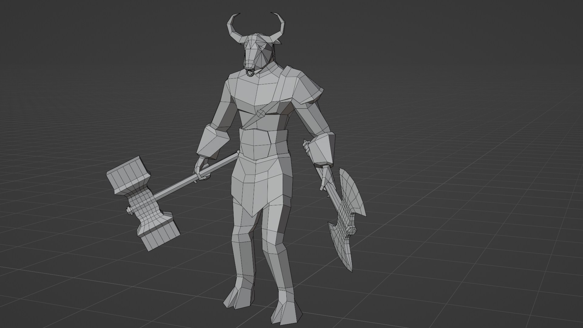 Minotaur Beast Greek Mythology Gameready Rigged 3D Model - TurboSquid ...