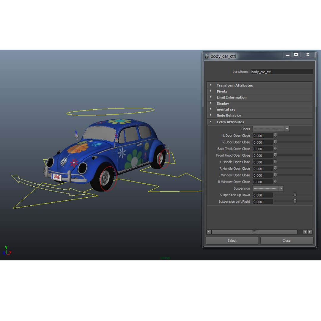 Toy Car Rigged 3d Obj