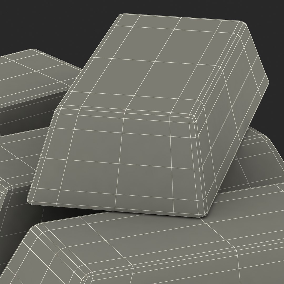 Gold Bar Set 2 3d Max