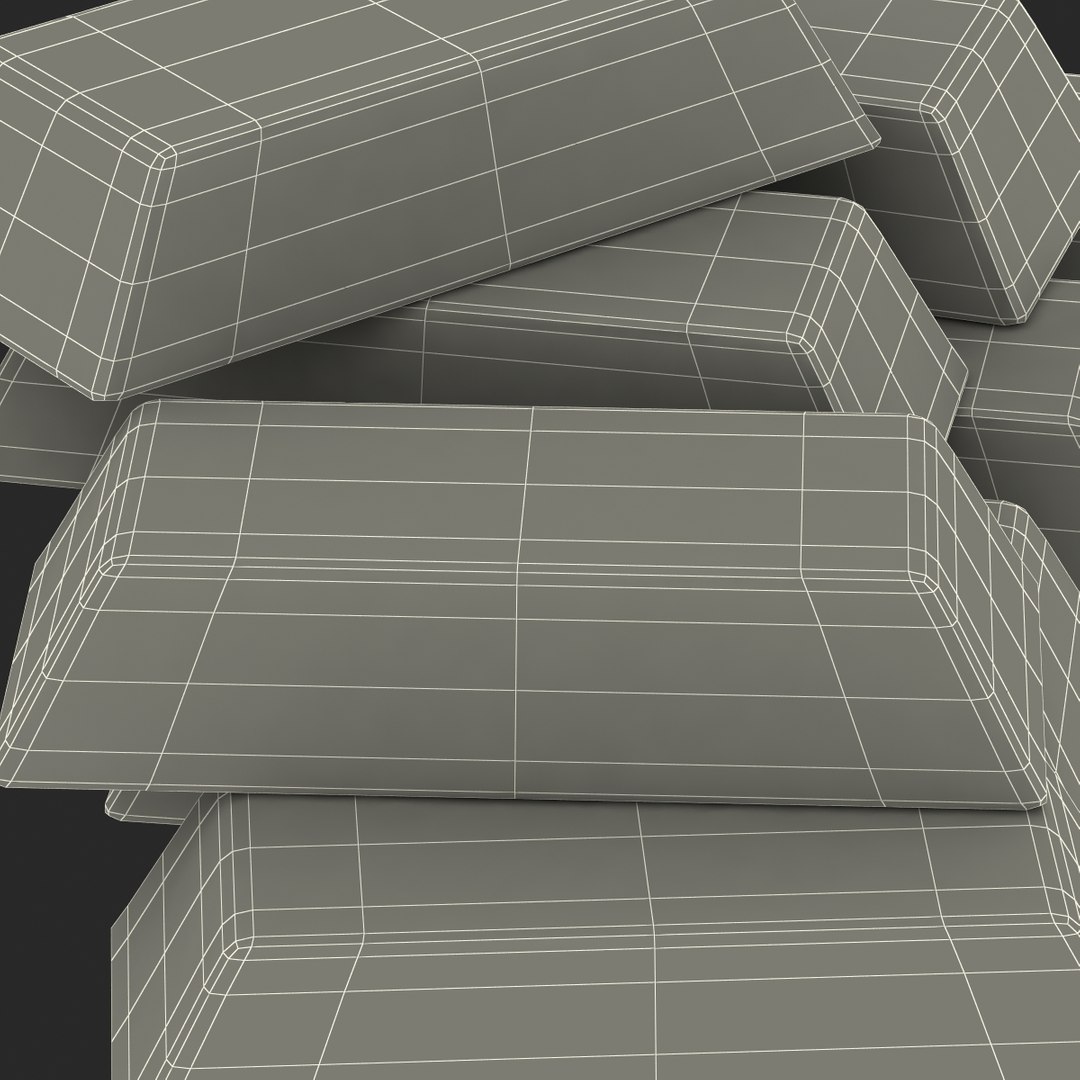 Gold Bar Set 2 3d Max