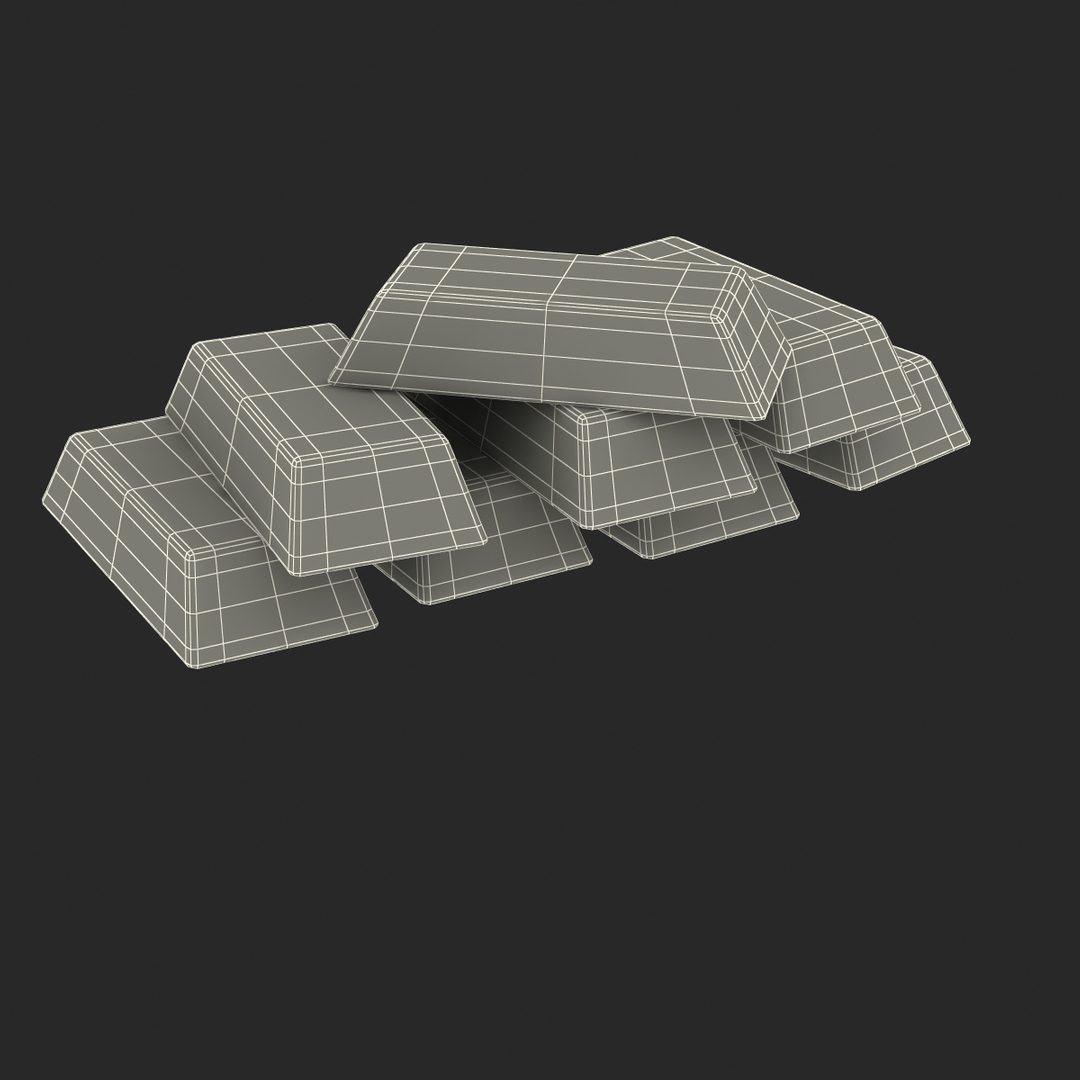 Gold Bar Set 2 3d Max