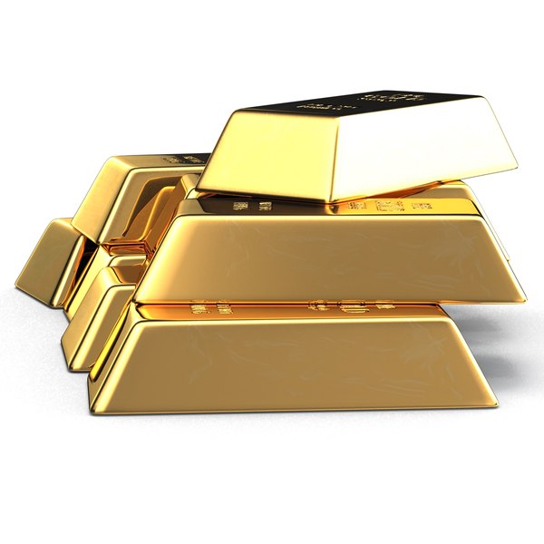 gold bar set 2 3d max