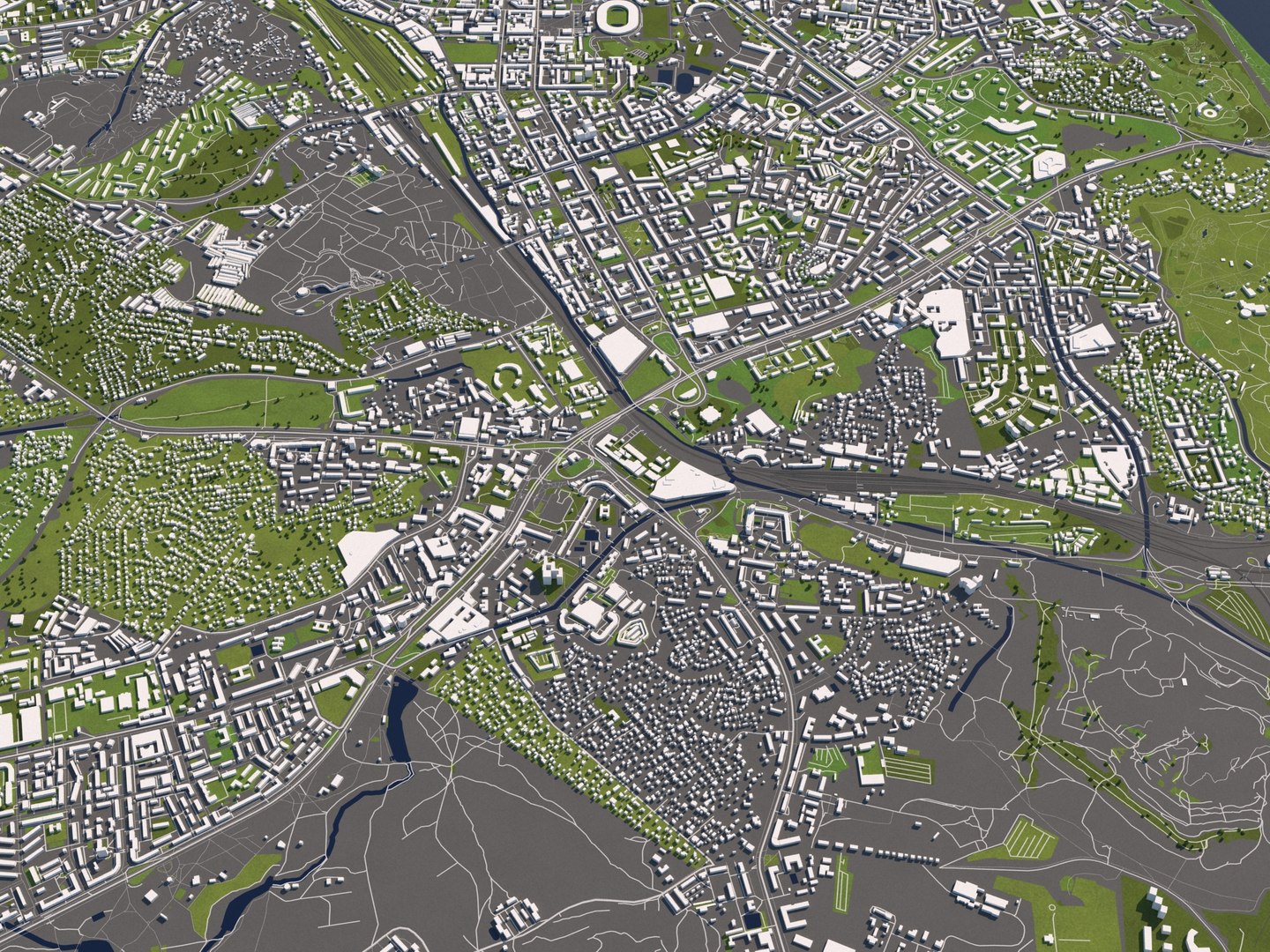 3D Buildings Houses Maps - TurboSquid 1633588