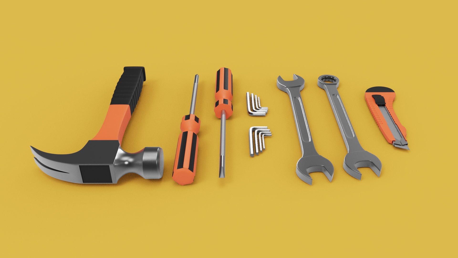 3D Tool Kit Set Model - TurboSquid 1864214